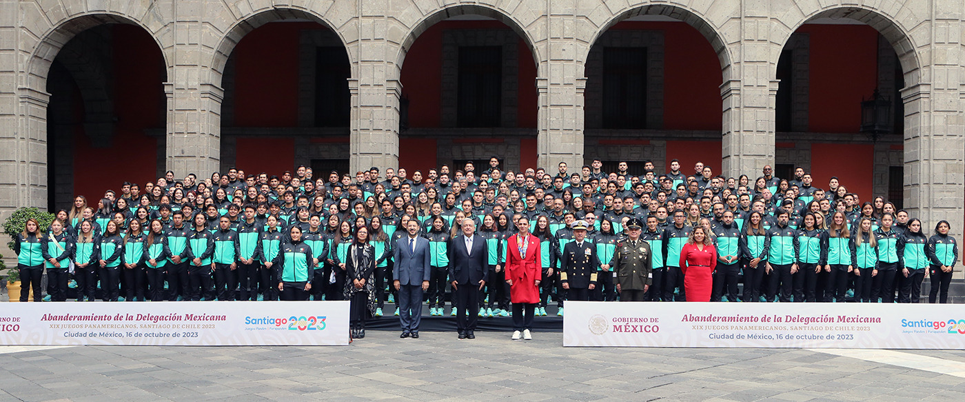 Abanderan a la delegación mexicana rumbo a los Juegos Panamericanos de Santiago 2023 – Deporte ...